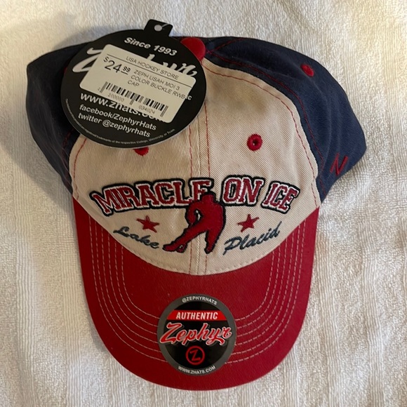 Zyphyr | Accessories | Nwt Zephyr Usa Miracle On Ice Baseball Cap Usa ...